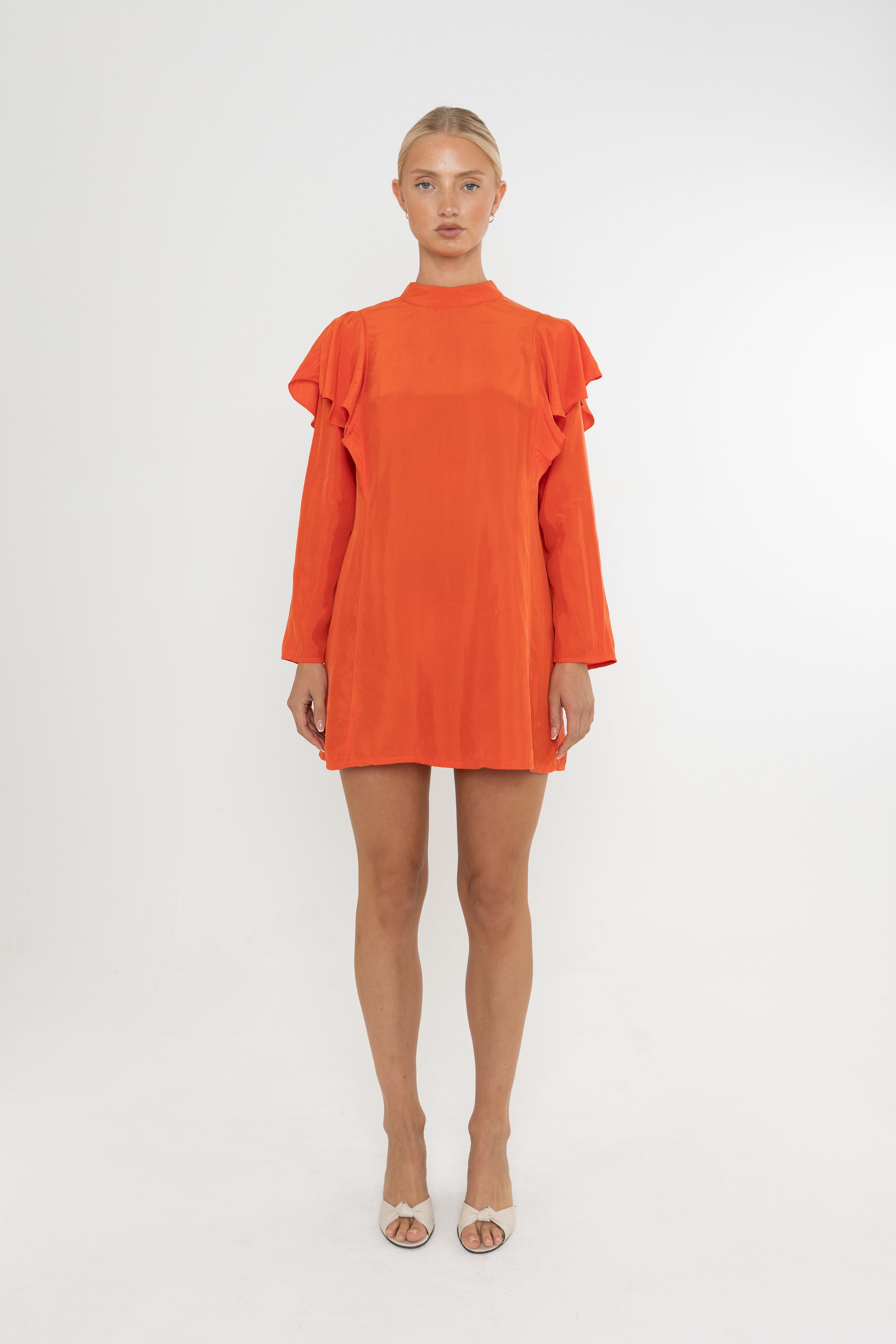 Deidei Sustainable Rosa Midi Dress in Orange